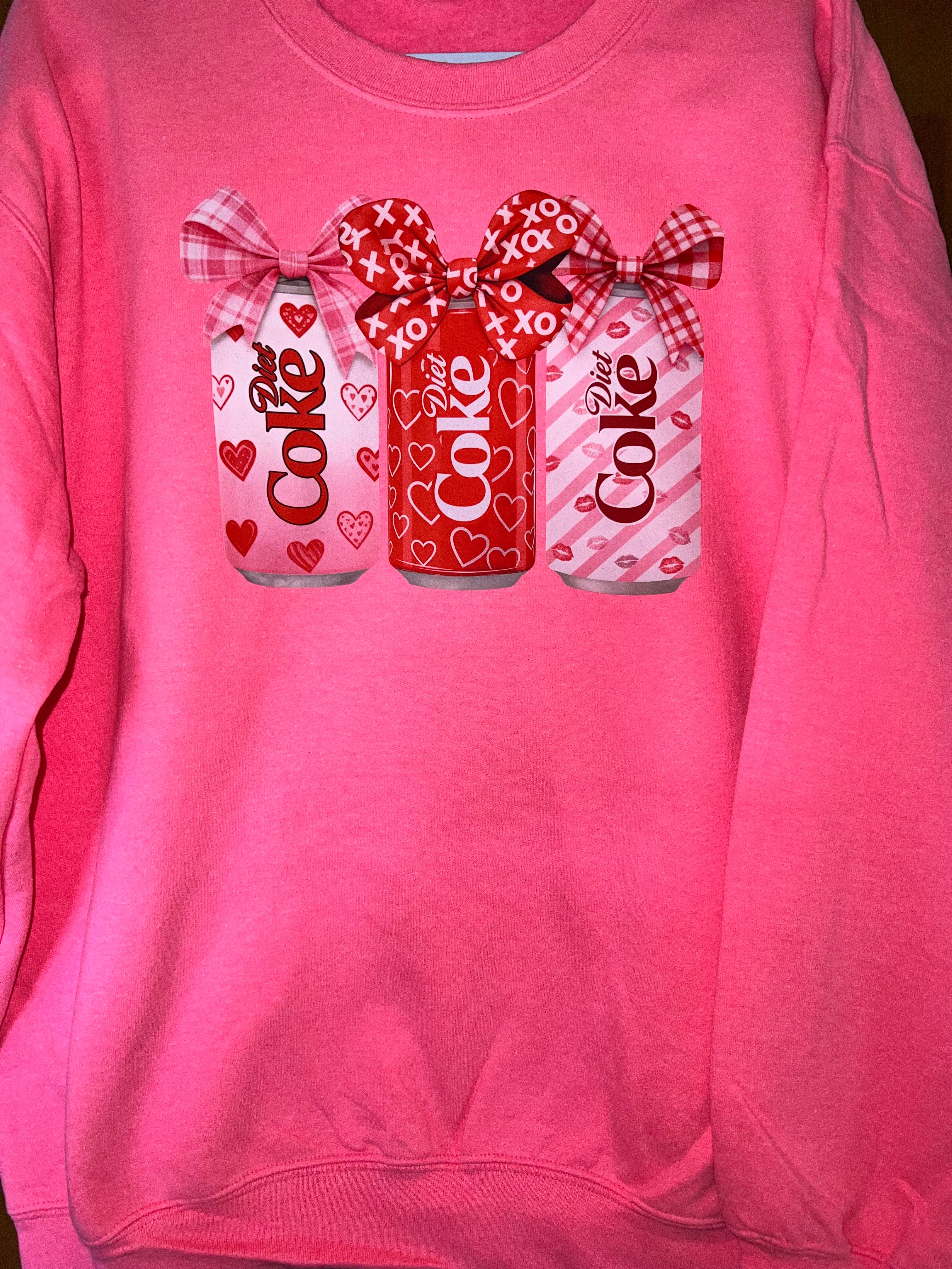 Large Gildan DIet Coke Inspired Crew – Natasha Marie Designs
